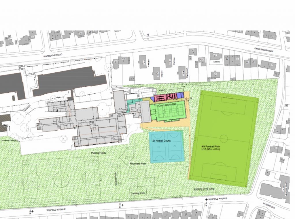 Brighton school submits plans for new sports hall and all-weather pitch ...