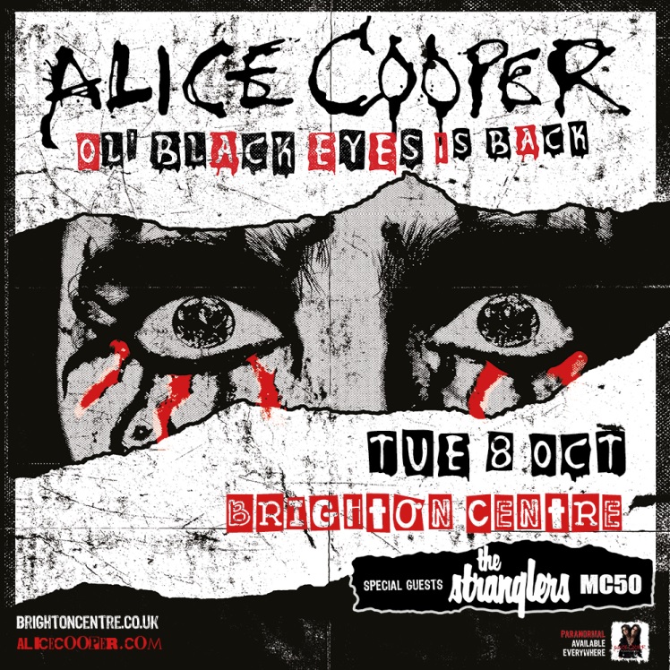 The legendary Alice Cooper and The Stranglers on the same Brighton bill ...