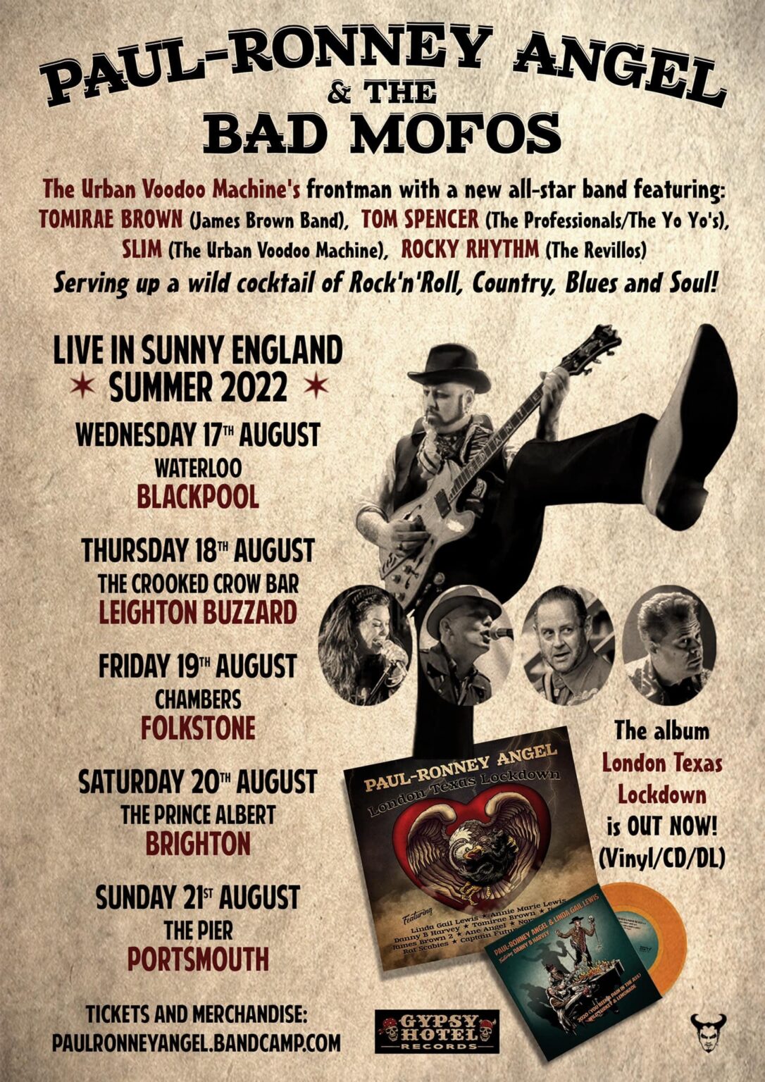 Paul-Ronney Angel & The Bad MoFos announce Brighton concert – Brighton and Hove News