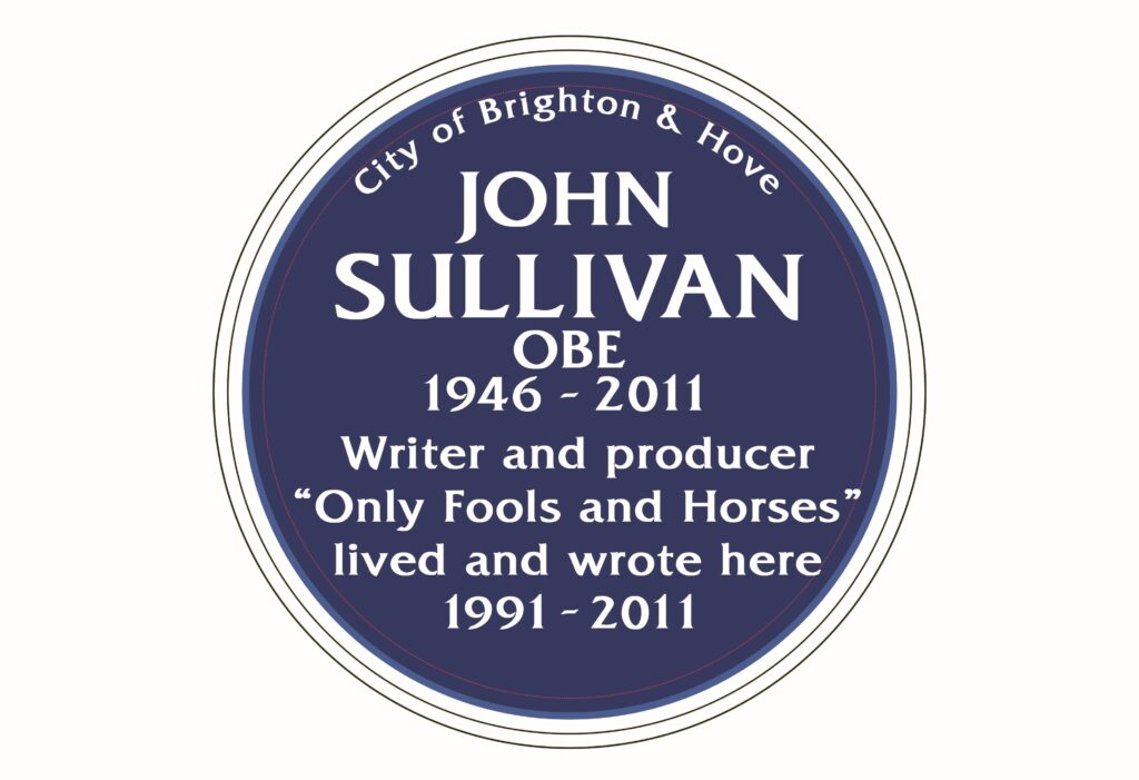 Blue plaque unveiled to remember creator of Only Fools and Horses ...