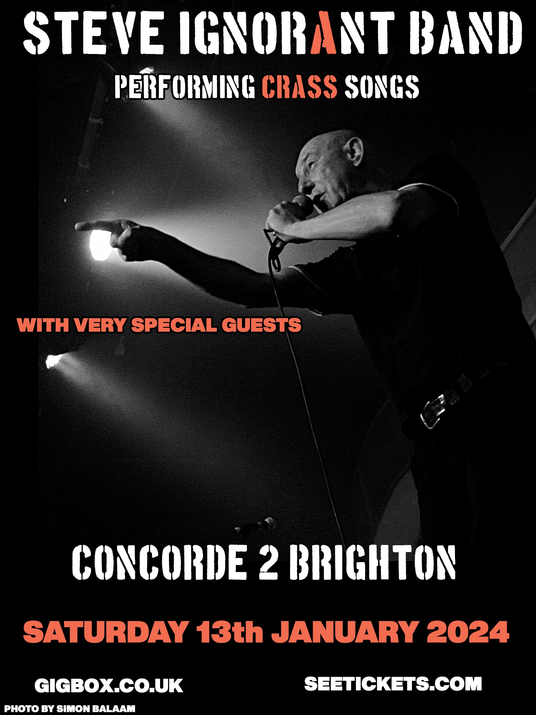 Crass songs to be performed by Steve Ignorant & band in Brighton ...