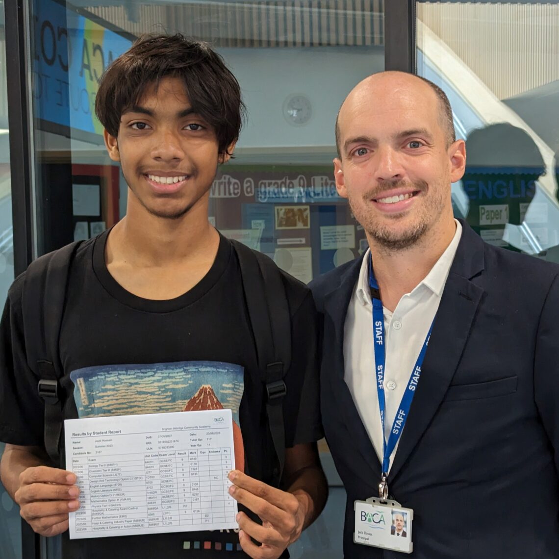 BACA students celebrate GCSE results – Brighton and Hove News