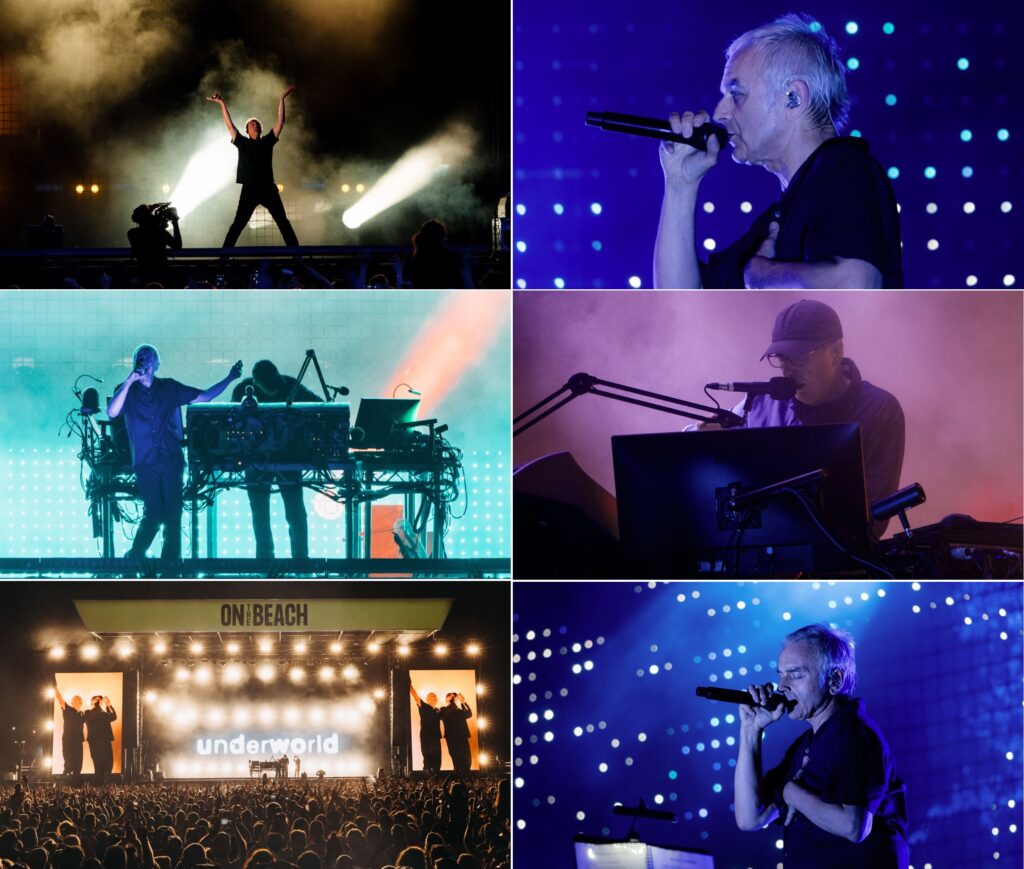 Underworld perform life long memory concert ‘On The Beach’ in Brighton ...