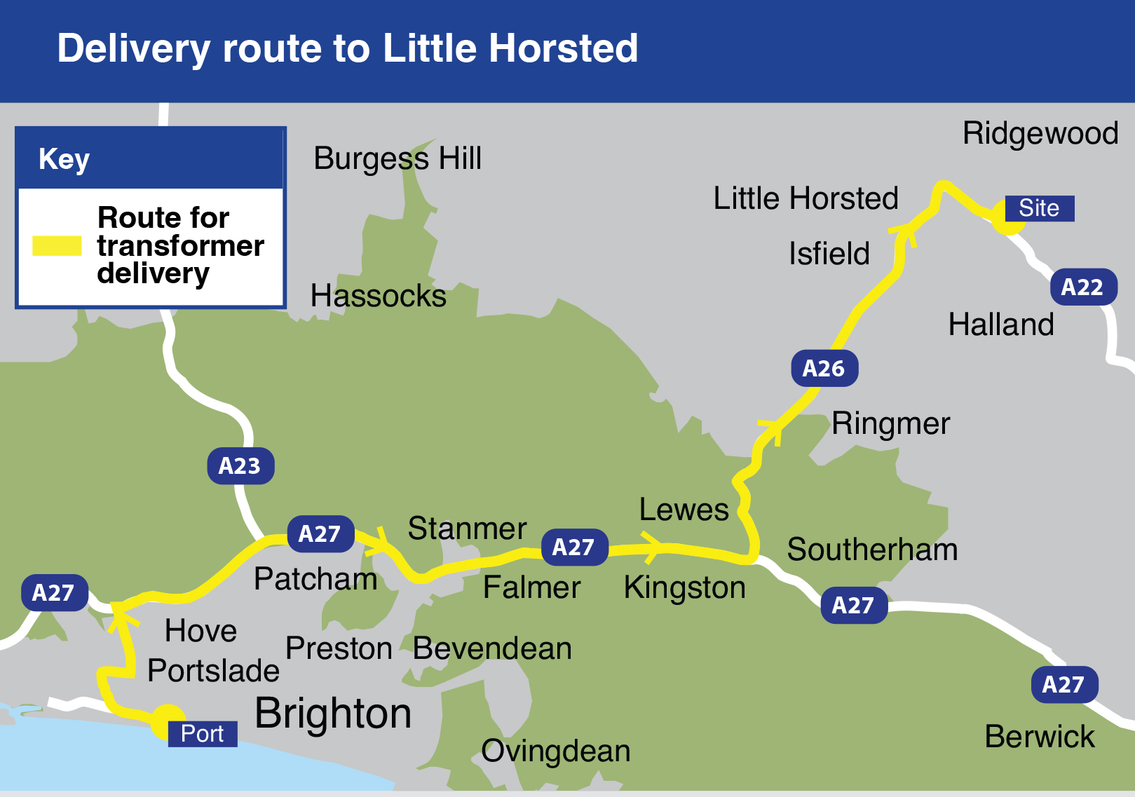 Delays on A27 and A23 expected this weekend as supergrid transformers ...