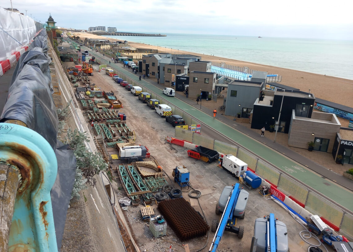 Madeira Terrace work on schedule for 2026 completion – Brighton and ...