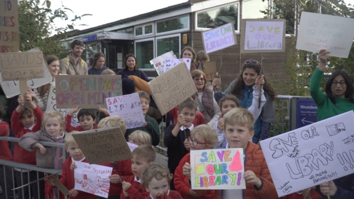 WITH VIDEO – Families protest about closure of library to save £10k a ...